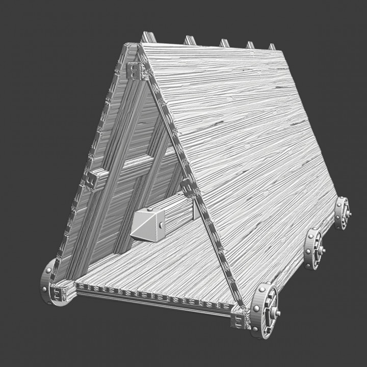 3D Printable Medieval Ram #1- Siege machine by Northern Crusades Miniatures