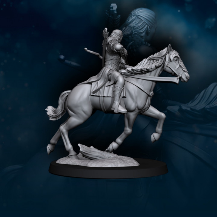 3D Printable Forest Prince - Mounted | Wood Elves | Fantasy by Davale ...