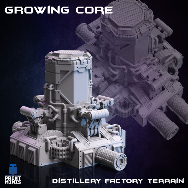3D Printable The Distillery Factory Terrain Kit by Print Minis