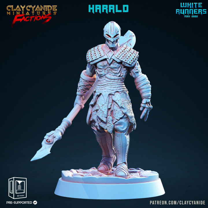 3D Printable White Runners by Clay Cyanide Miniatures