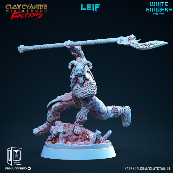 3D Printable White Runners by Clay Cyanide Miniatures