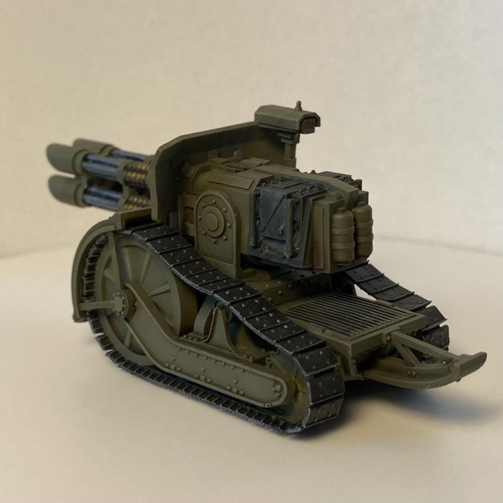 3D Printable Renault Pattern Quad Gatling Laser - Pre-supported by Tiny ...