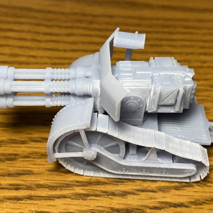 3D Printable Renault Pattern Quad Gatling Laser - Pre-supported by Tiny ...