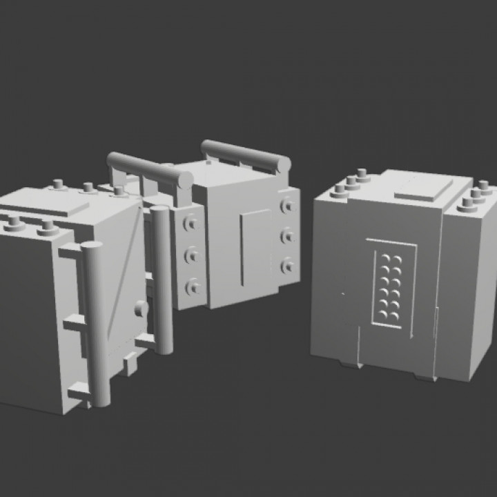 3D Printable Renault Pattern Quad Gatling Laser - Pre-supported by Tiny ...