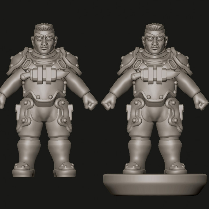 3D Printable Squad Leader Pose 01 by Triple Spire Workshop