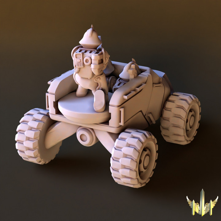 3D Printable Space Conscript All Terrain Vehicle (ATV) by Triple Spire ...