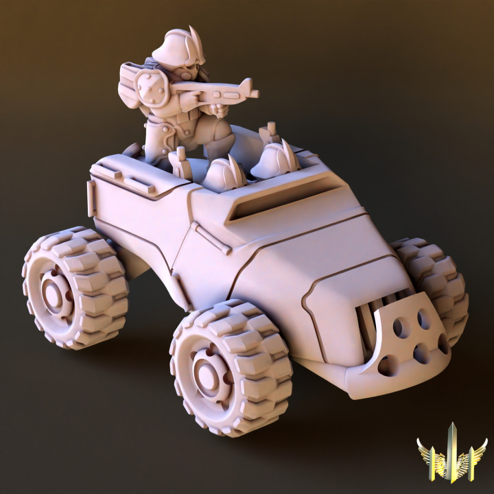 3D Printable Space Conscript All Terrain Vehicle (ATV) by Triple Spire ...