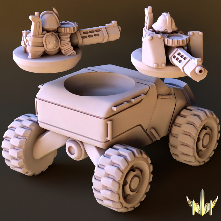 3D Printable Space Conscript All Terrain Vehicle (ATV) by Triple Spire ...