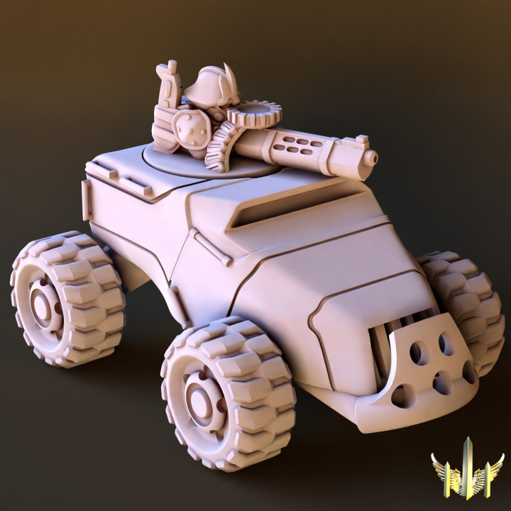 3D Printable Space Conscript All Terrain Vehicle (ATV) by Triple Spire ...