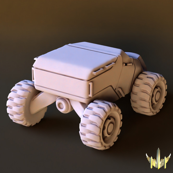 3D Printable Space Conscript All Terrain Vehicle (ATV) by Triple Spire ...