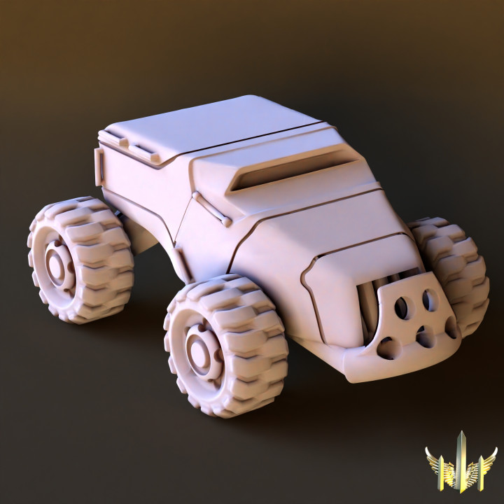 3D Printable Space Conscript All Terrain Vehicle (ATV) by Triple Spire ...