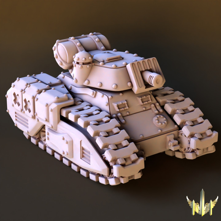 3D Printable Revolton MK-I Conscript Tank by Triple Spire Workshop