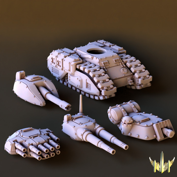 3D Printable Revolton MK-I Conscript Tank by Triple Spire Workshop