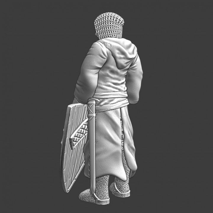 3D Printable Poor order knight - resting with shield by Northern ...