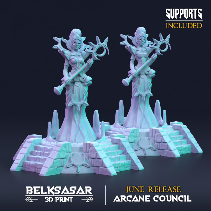 3D Printable Arcane Council - Arcanist by Belksasar
