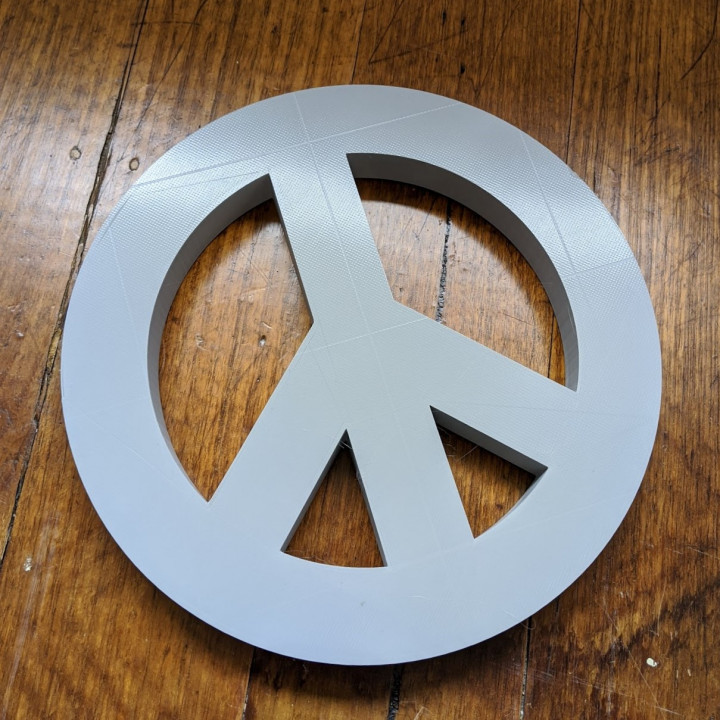 3D Printable Peace ornament by Lauren
