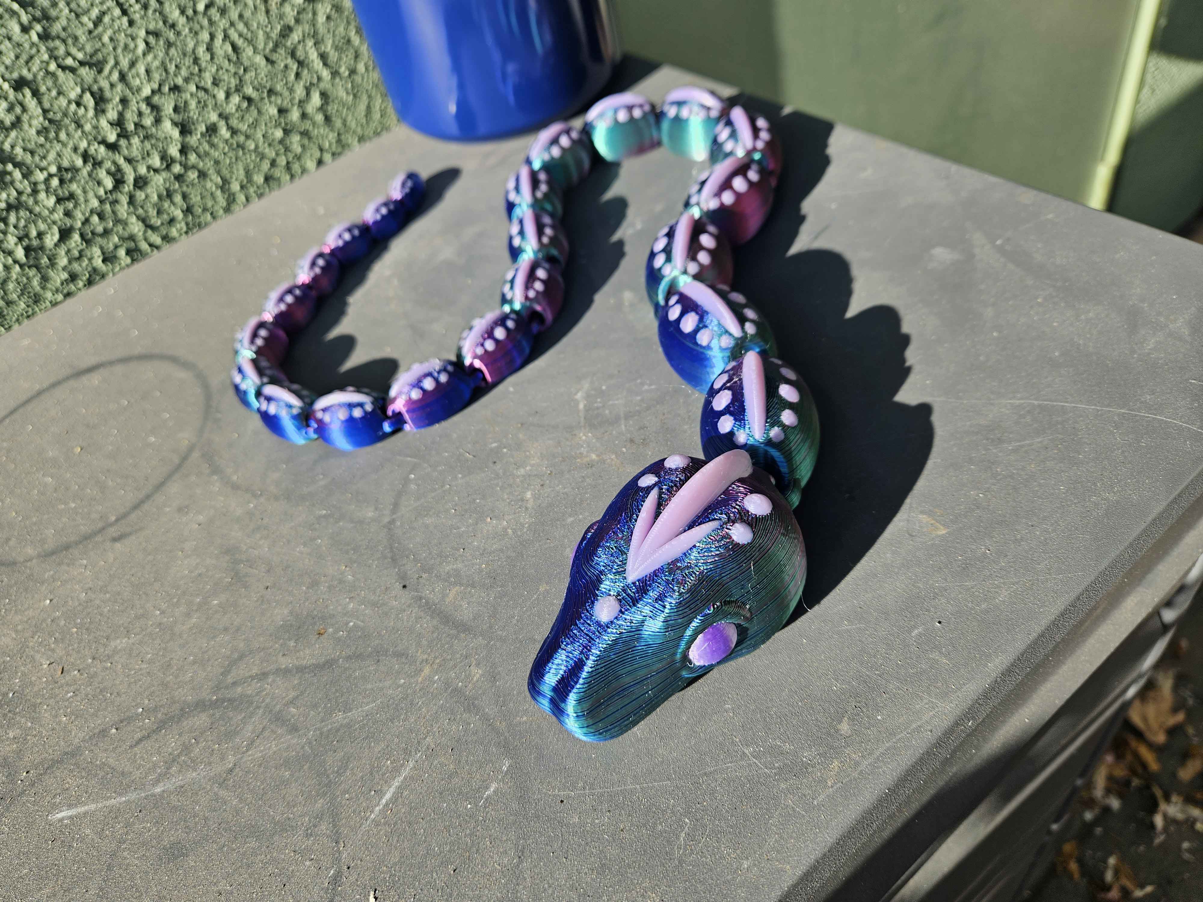 3D Printable 30 Inch Snake, Print In Place, Basilisk, Boa, Python ...