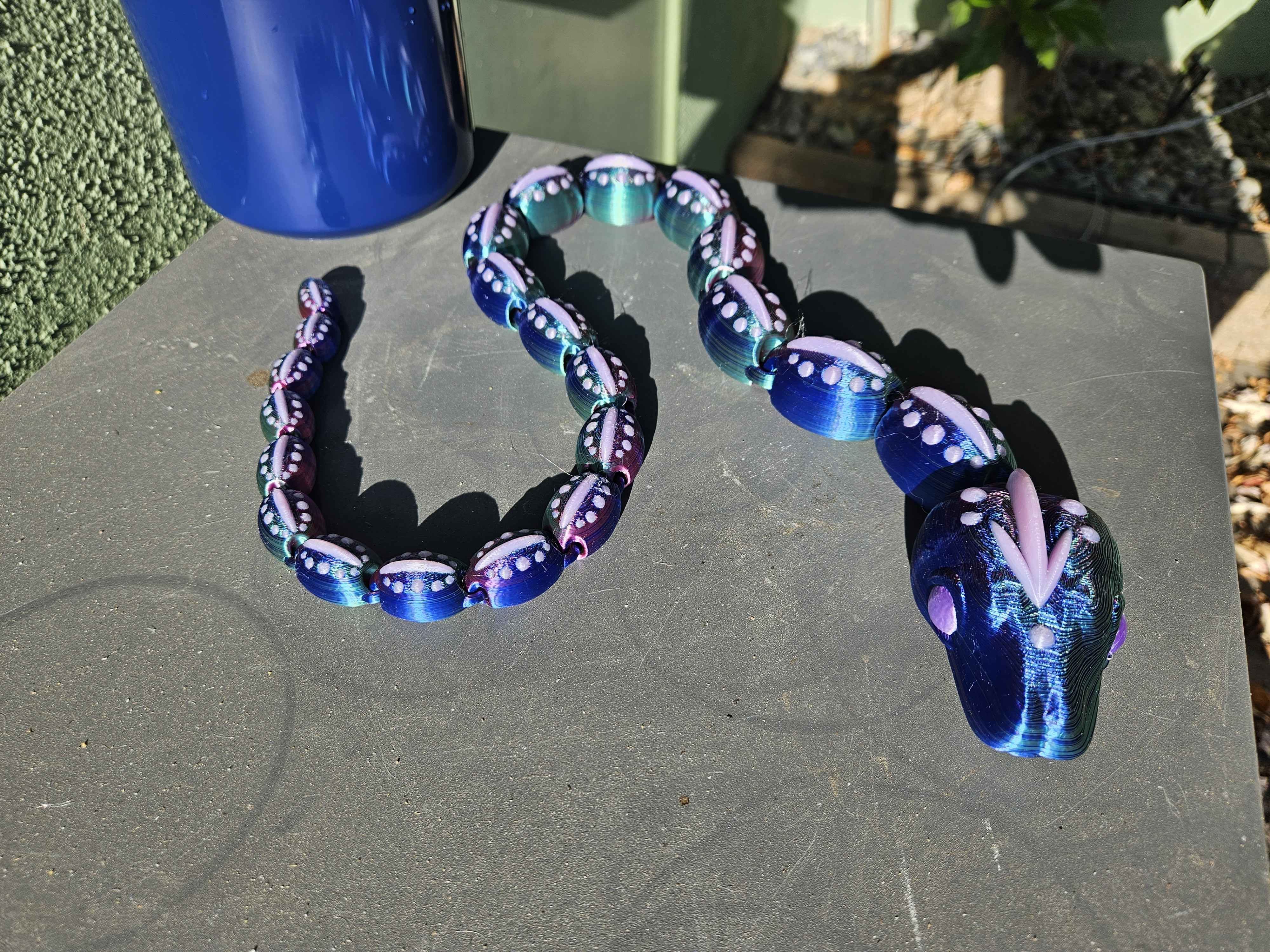 3D Printable 30 Inch Snake, Print In Place, Basilisk, Boa, Python ...