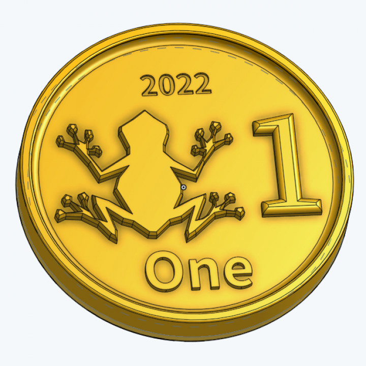3D Printable Play Coins for Kids or TRPG gaming by Mechanical Frog