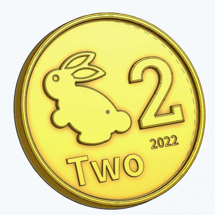 3D Printable Play Coins for Kids or TRPG gaming by Mechanical Frog