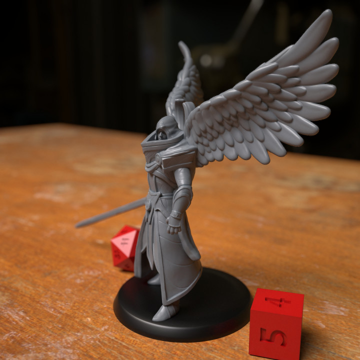 3D Printable Angel Paladin Oath of Devotion by Atlas Studios