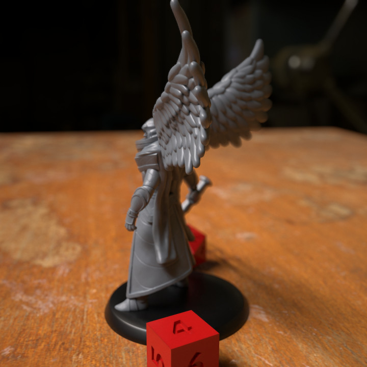 3D Printable Angel Paladin Oath of Devotion by Atlas Studios