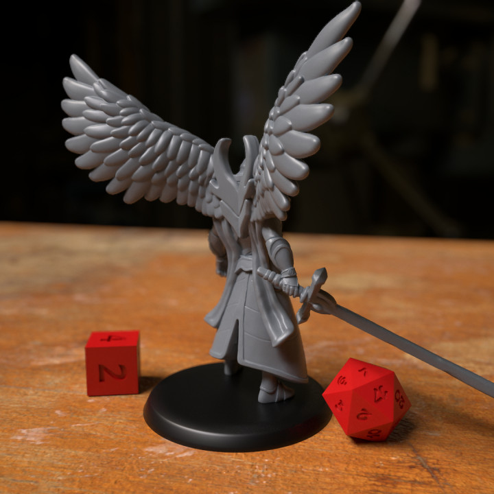 3D Printable Angel Paladin Oath of Devotion by Atlas Studios