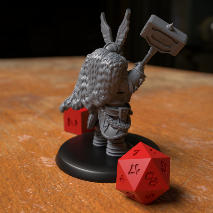 3D Printable Dwarf Paladin Mace by Atlas Studios