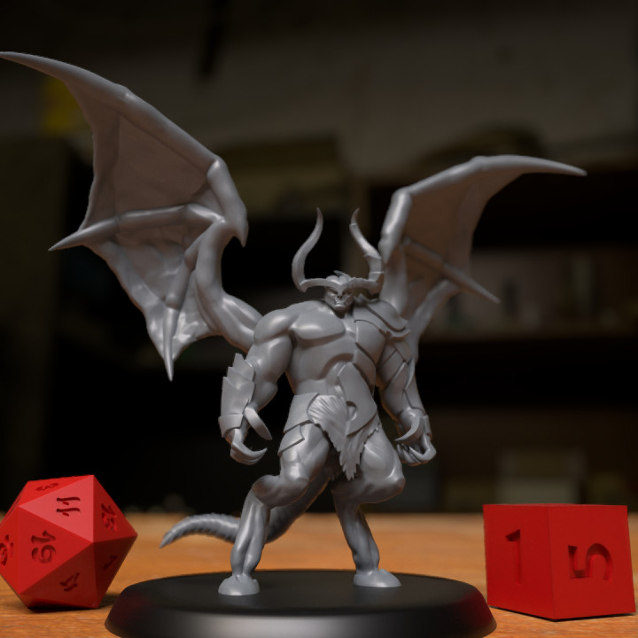 3D Printable Demon Fighter by Atlas Studios