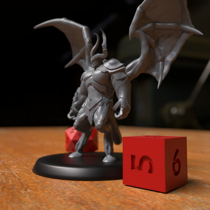3D Printable Demon Fighter by Atlas Studios
