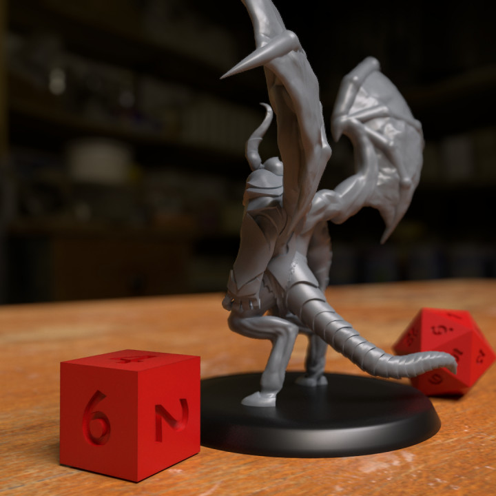 3D Printable Demon Fighter by Atlas Studios