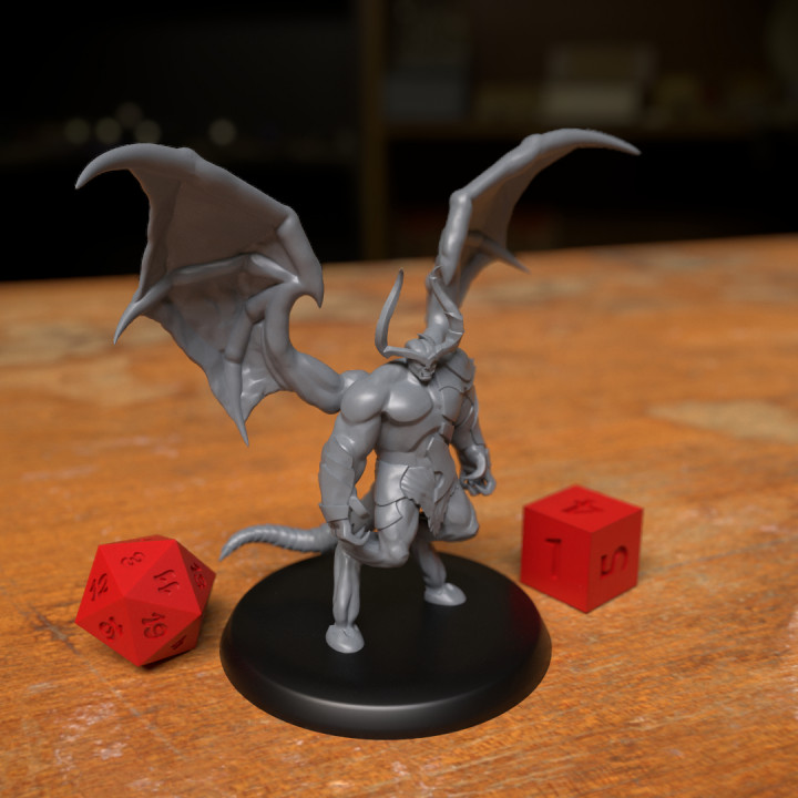 3D Printable Demon Fighter by Atlas Studios