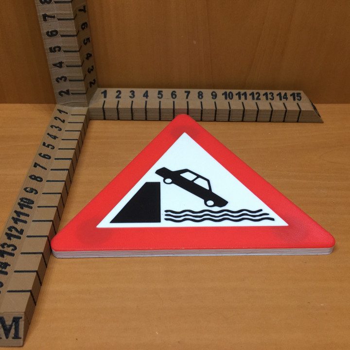 3D Printable Quayside, River Bank Road Sign by Star Labs 3D, LLC