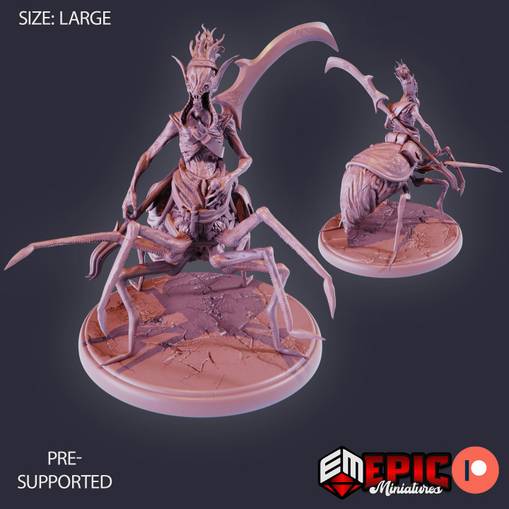 3D Printable Drider Abomination Adventurer / Dark Elf Spider Encounter ...