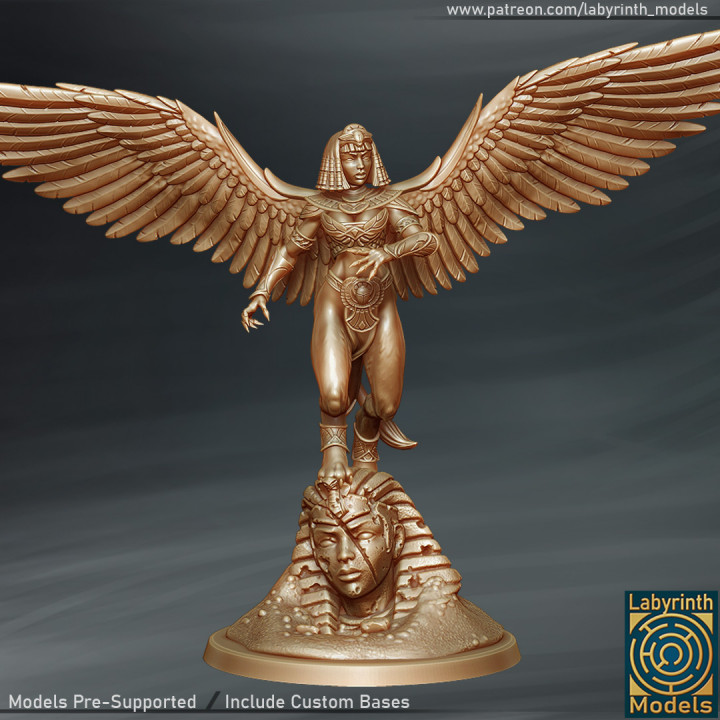 3D Printable Sphinx kit - 32mm scale by Labyrinth Models