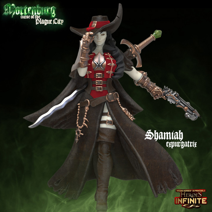 3D Printable Shamiah, Expurgatrix by Heroes Infinite