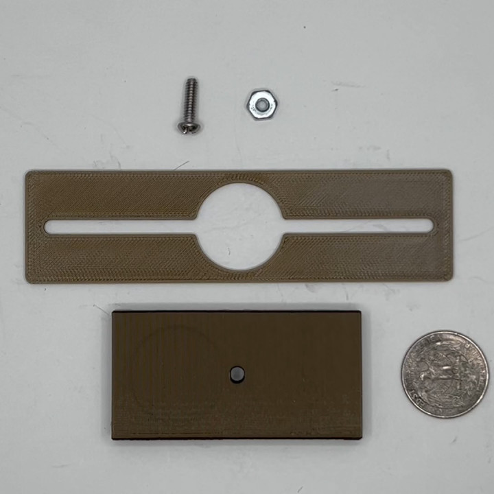 3D Printable Coin Magic Prop - Coin Through Bolt Magic: US quarter by ...