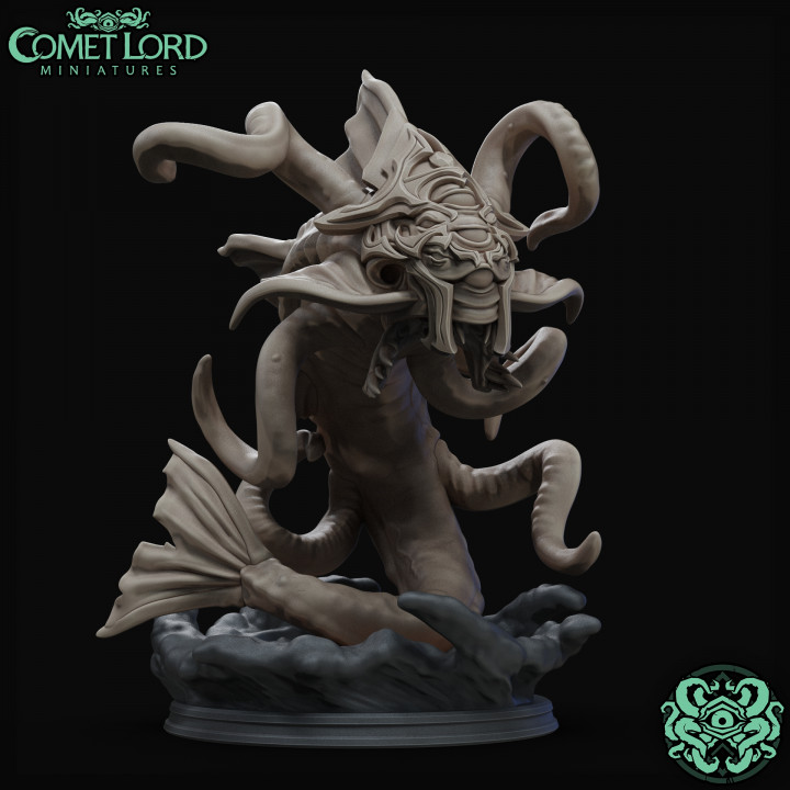 3D Printable Koz'Illoth, The Great Aboleth by Comet Lord Miniatures