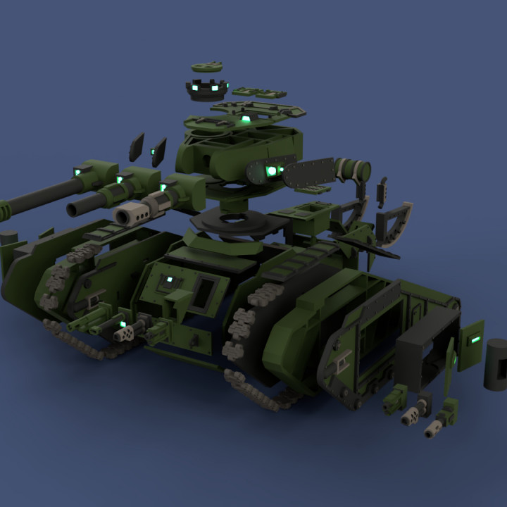 3D Printable MK VI Landship Modular Tank Base Kit by Tread Heads