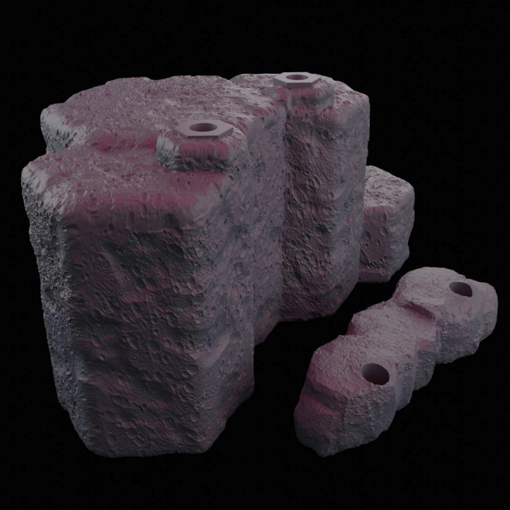 3D Printable Rope Bridge Over Bubbling Lava by Custom Miniature Maker