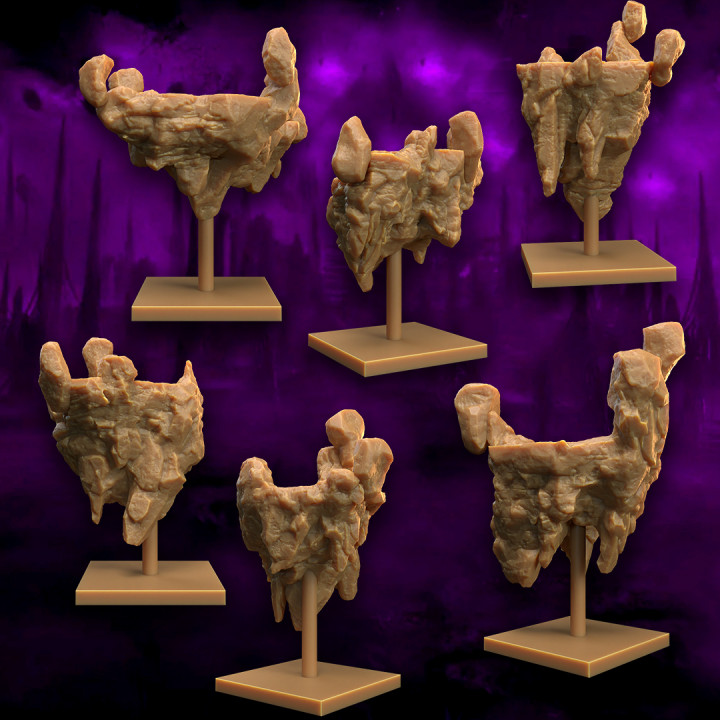 3D Printable Floating Rocks Terrain | Astral Plane | FDM | Unsupported ...
