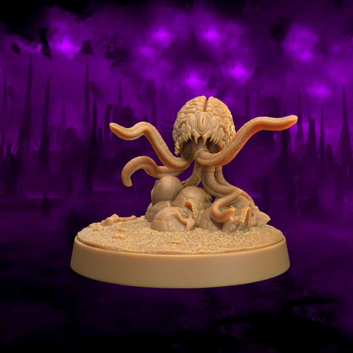 3D Printable Eldritch Elder Brain Hive-Mind | Supported | Eldritch ...