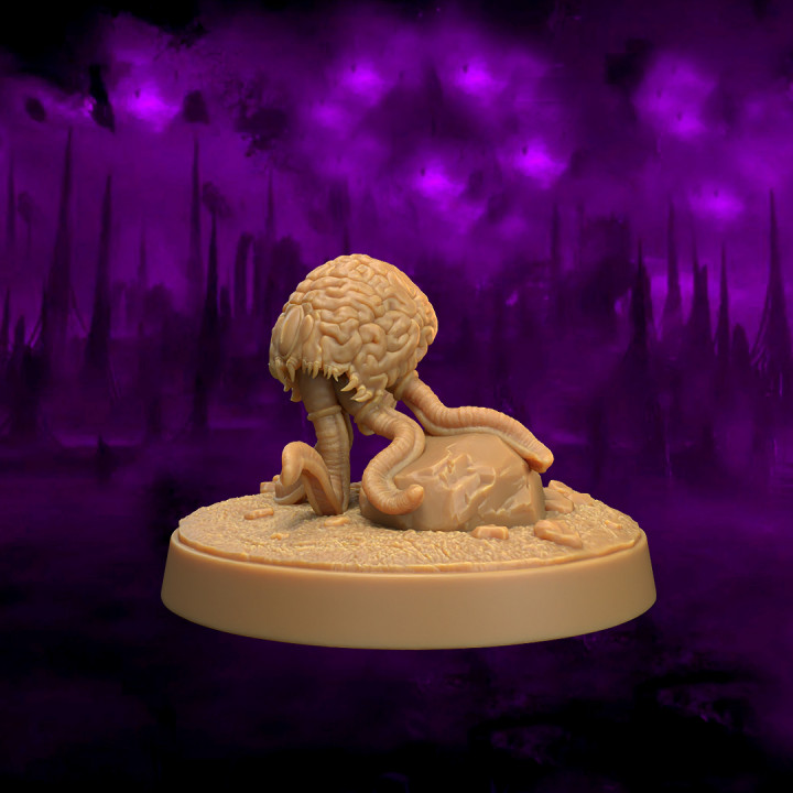 3D Printable Eldritch Elder Brain Hive-Mind | Supported | Eldritch ...