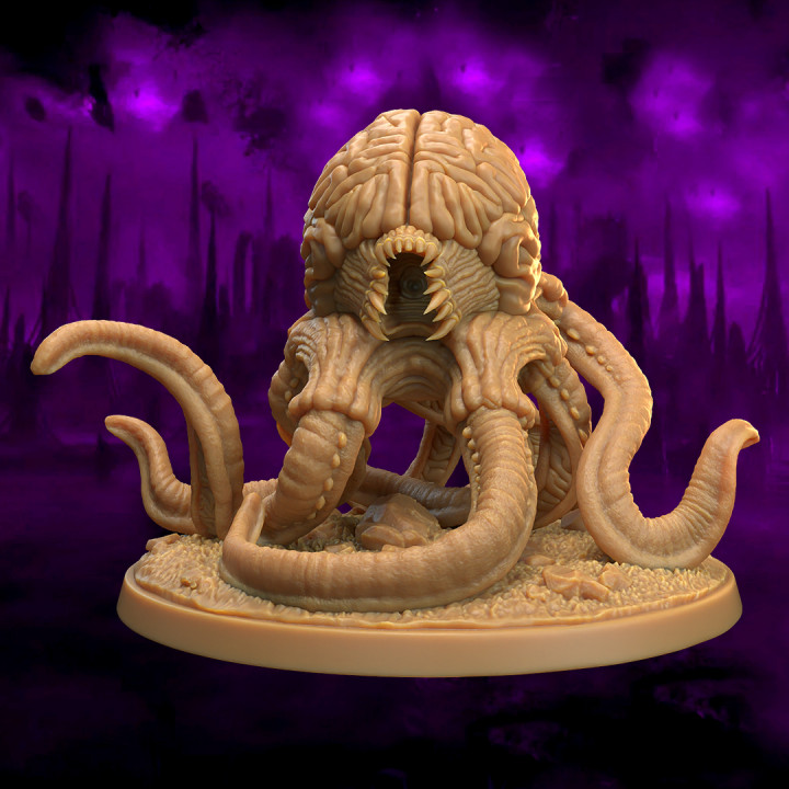 3D Printable Eldritch Elder Brain Hive-Mind | Supported | Eldritch ...