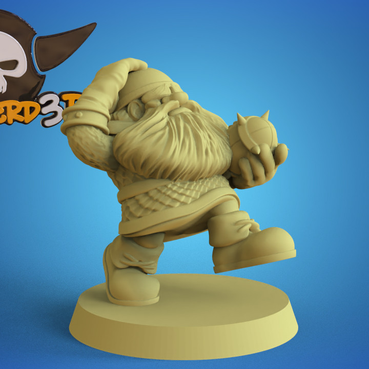 3D Printable Big-headed Dwarfs! BB by Calaverd3D