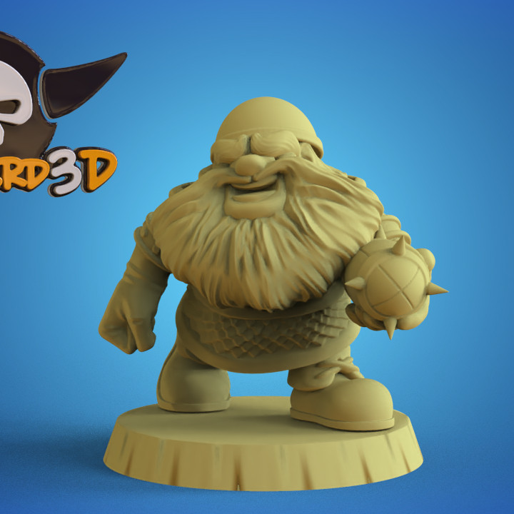 3D Printable Big-headed Dwarfs! BB by Calaverd3D