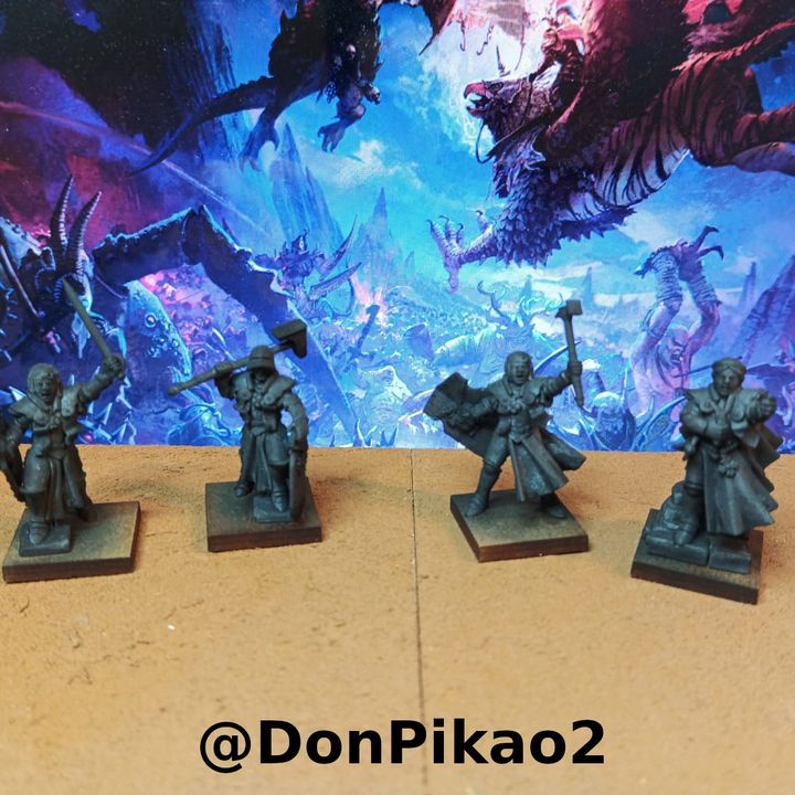 3D Print of Sisters and Mother Superior - Highlands Miniatures by DonPikao