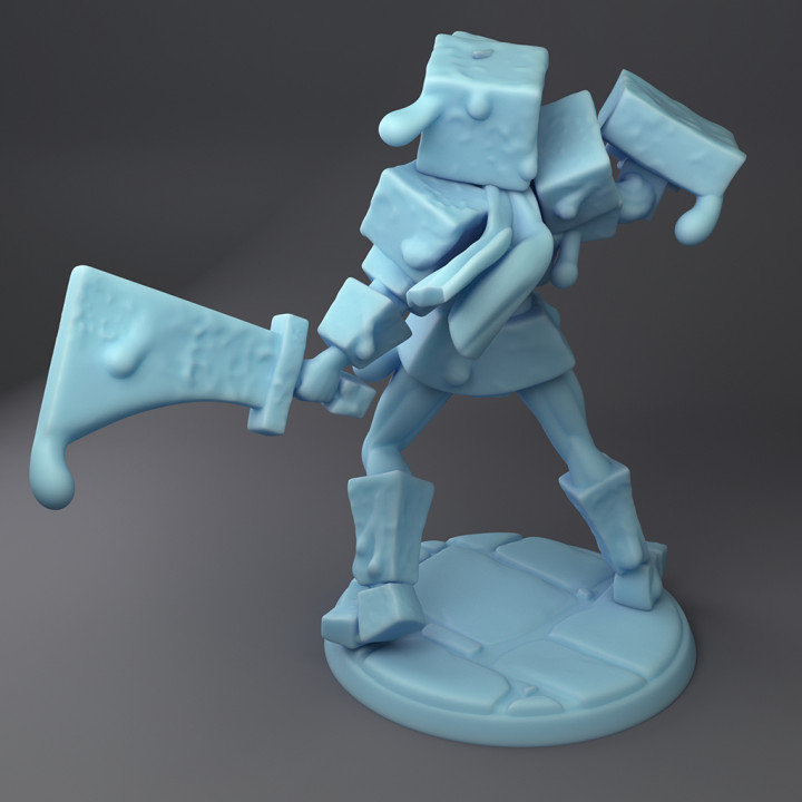 3D Printable Gelatinous Cube Hunter - Male by Twin Goddess Miniatures