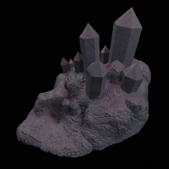 3D Printable Sorrow Abyss Crystals Set (LED Tealight) by Custom ...