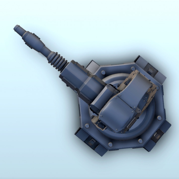 3D Printable Laser gun turret on axis 2 (+ supported version ...